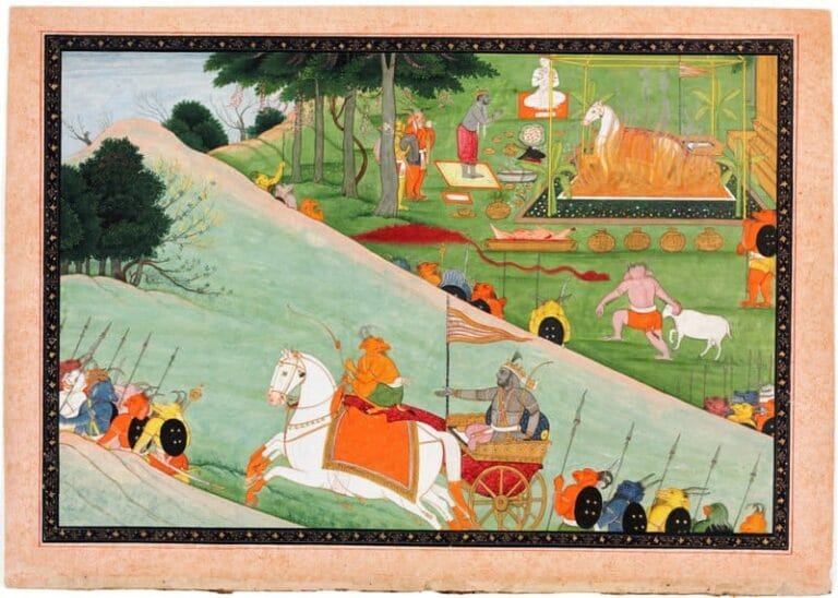 The Sacrifice of Meghanada, Son of the Demon King Ravana - SculpturePedia